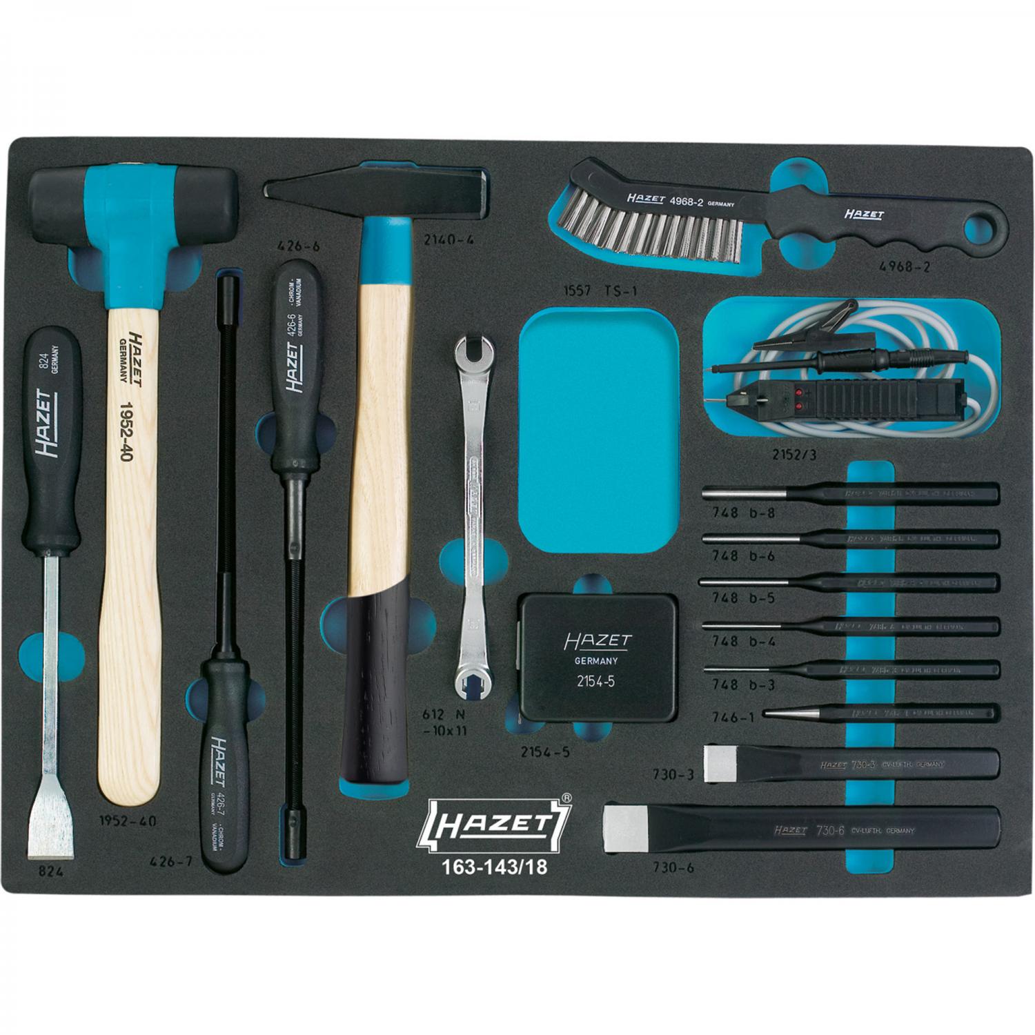 Hazet 163-143/18 Universal Set | Tool modules | General Workshop ...